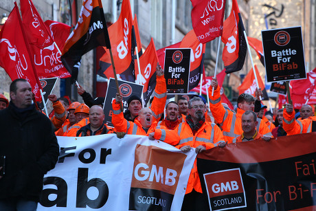 Bifab Workers Protesting Mass Rally March Editorial Stock Photo - Stock ...