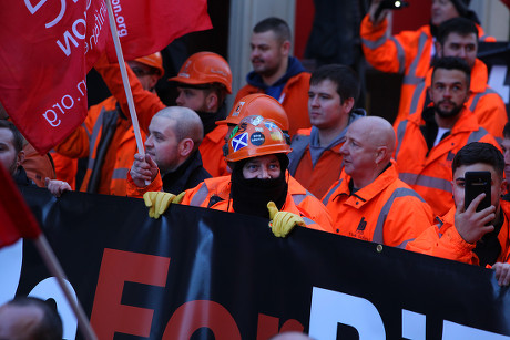 Bifab Workers Protesting Mass Rally March Editorial Stock Photo - Stock ...