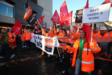 Bifab Workers Protesting Mass Rally March Editorial Stock Photo - Stock ...