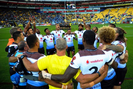 Fiji Team Huddles Before 2017 Rugby Editorial Stock Photo - Stock Image ...