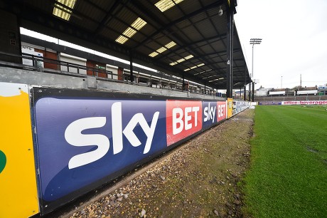 Sky Bet Advertising Boards Behind One Editorial Stock Photo - Stock ...