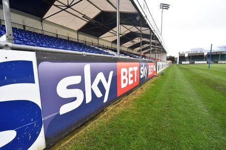 Sky Bet Advertising Boards Behind One Editorial Stock Photo - Stock ...