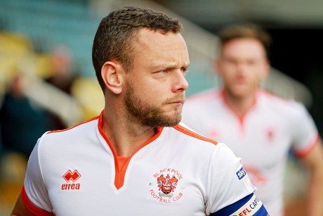 Blackpool Defender Oliver Turton 20 Tugging Editorial Stock Photo ...