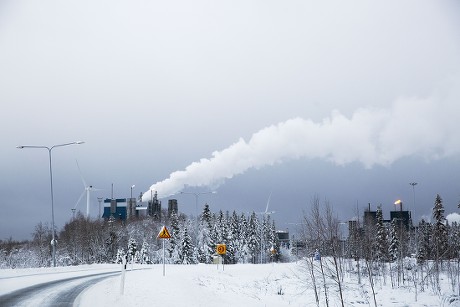 Smoke Arises Outokumpu Steel Mill Facilities Editorial Stock Photo ...