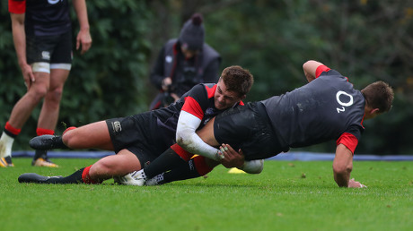 Henry Slade England Rugby Tackles Owen Editorial Stock Photo - Stock ...