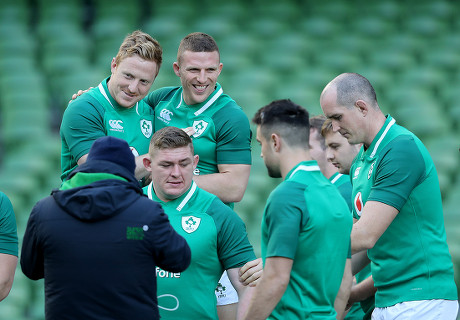Ireland Rugby Captain's Run, Aviva Stadium, Dublin - 24 Nov 2017 Stock ...