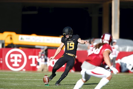 Tucker Mccann 19 Missouri Kicker Kicks Editorial Stock Photo - Stock ...