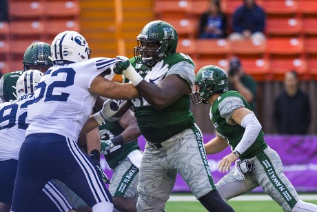 Hawaii Rainbow Warriors Offensive Lineman Dejon Editorial Stock Photo ...