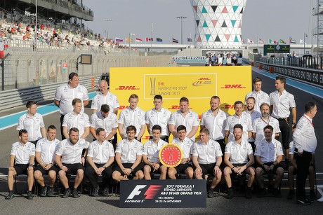 Team Members Mercedes Amg Gp Pose Editorial Stock Photo - Stock Image ...