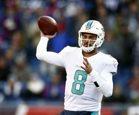 Miami Dolphins Quarterback Matt Moore Makes Editorial Stock Photo ...