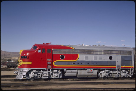 Santa Fe Diesel Locomotive Train Barstow Editorial Stock Photo - Stock ...