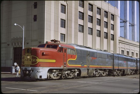 Santa Fe Diesel Locomotive Train Los Editorial Stock Photo - Stock ...