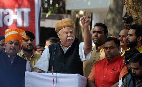 Rajputana Karni Sena Founder Lokendra Singh Editorial Stock Photo ...