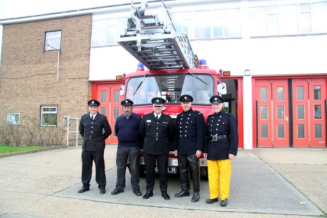 Senior London Fire Brigade Officers Pose Editorial Stock Photo - Stock ...