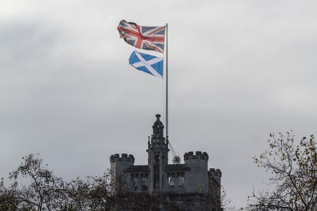 Scottish Saltire Flies Supreme Court Building Editorial Stock Photo ...