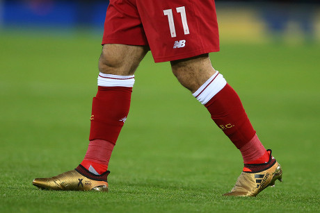 Mohamed Salah Wears Gold Coloured Adidas Editorial Stock Photo - Stock ...