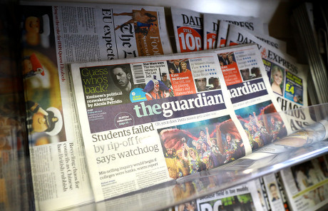 Copies British Newspaper Guardian Displayed Sale Editorial Stock Photo ...