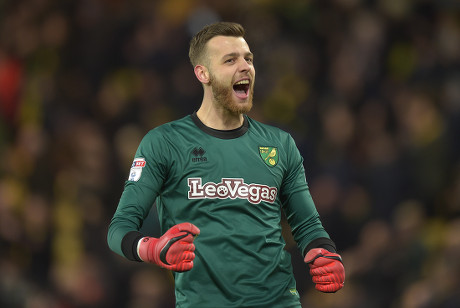 Norwich City Goalkeeper Angus Gunn Celebrates Editorial Stock Photo ...