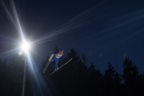 Richard Freitag Germany Airborne During First Editorial Stock Photo ...