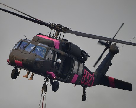 Military Helicopter Works Ventura County Efforts Editorial Stock Photo ...