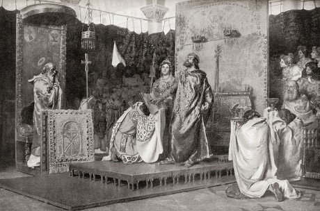 Conversion Reccared Arianism Catholicism 587 Ad Editorial Stock Photo ...