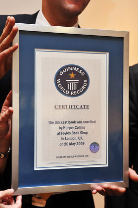 Guinness World Record Certificate Editorial Stock Photo - Stock Image ...
