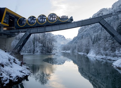 New Steepest Funicular Railway World Stoos Editorial Stock Photo ...