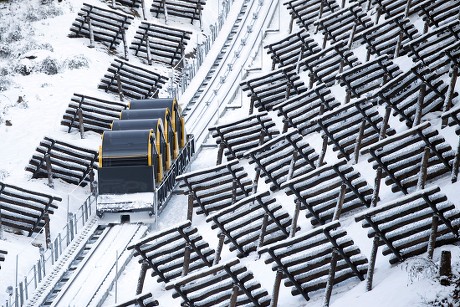 New Steepest Funicular Railway World Stoos Editorial Stock Photo ...