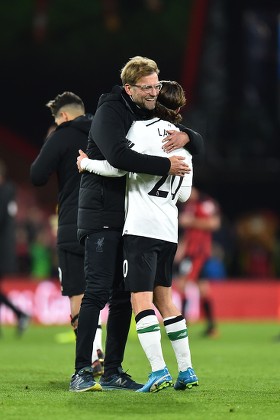 Liverpool Manager Jurgen Klopp Hugs Congratulates Editorial Stock Photo ...