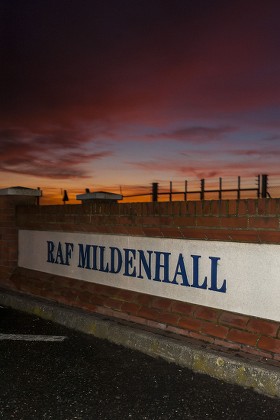 Entrance Us Military Base Raf Mildenhall Editorial Stock Photo - Stock ...