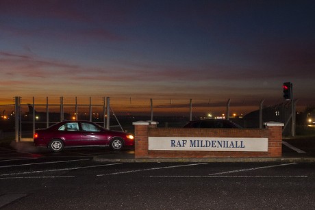 Entrance Us Military Base Raf Mildenhall Editorial Stock Photo - Stock ...