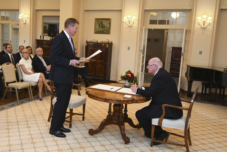 Swearing-in ceremony for ministers in Canberra, Australia - 20 Dec 2017 ...