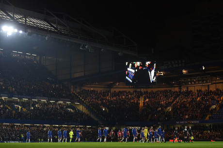 Teams Walk Out Onto Pitch Editorial Stock Photo - Stock Image ...