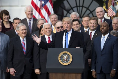 United States President Donald Trump Speaks Editorial Stock Photo ...