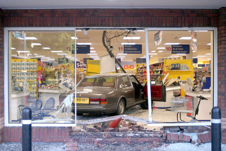 Scene After Rollsroyce Car Crashed Through Editorial Stock Photo ...