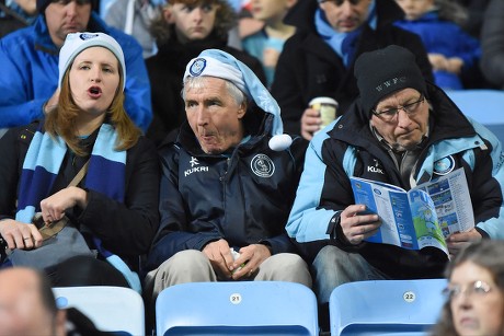 Wycombe Wanderers Fans Supporters During Efl Editorial Stock Photo ...