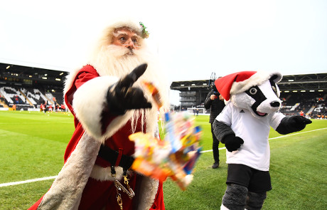 Fulham Club Mascot Billy Badger Santa Editorial Stock Photo - Stock ...