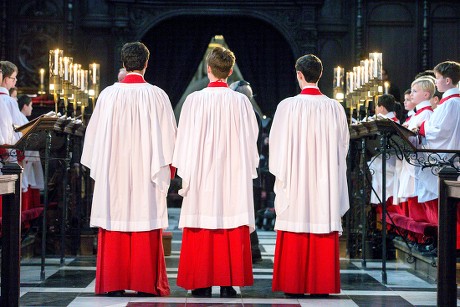 Choristers Kings College Chapel Cambridge Rehearsing Editorial Stock ...