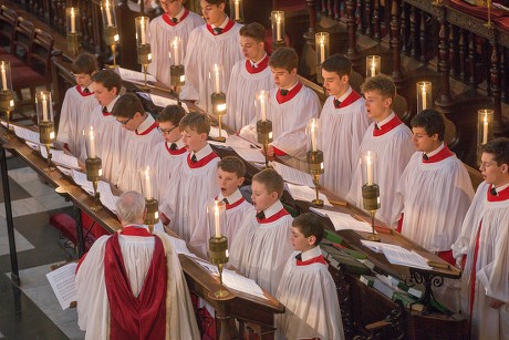 Choristers Kings College Chapel Cambridge Rehearsing Editorial Stock ...