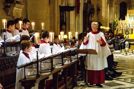 Nine Lessons Carol Service Christ Church Editorial Stock Photo - Stock ...