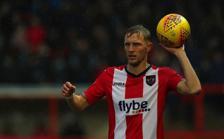 Ryan Harley Exeter City On Ball Editorial Stock Photo - Stock Image ...