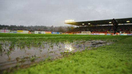 Waterlogged Pitch During League Two Match Editorial Stock Photo - Stock ...
