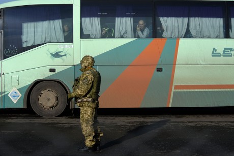 Prorussian Prisoner War Gesticulates Ukrainian Soldier Editorial Stock ...