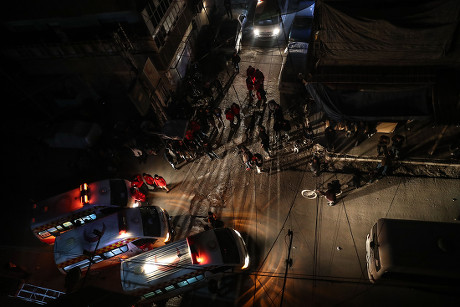 Volunteers Sarc Stand Next Civilians Ambulances Editorial Stock Photo ...