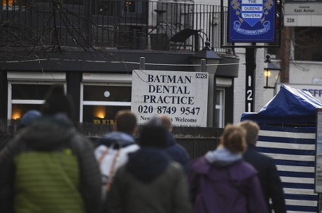 Batman Dental Practice Sign Near Stadium Editorial Stock Photo - Stock ...
