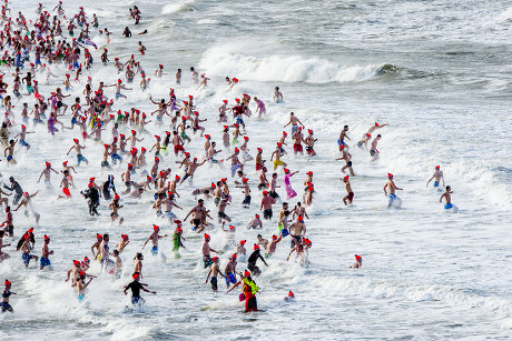 Traditional New Year's Day Swim, Scheveningen, Netherlands - 01 Jan ...
