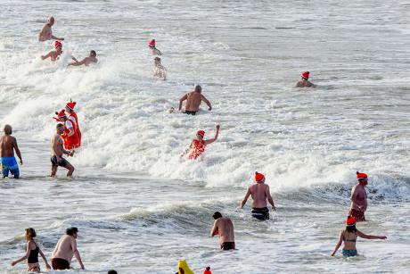 Traditional New Year's Day Swim, Scheveningen, Netherlands - 01 Jan ...