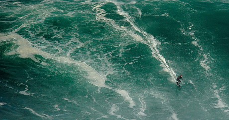 German Surfer Sebastian Steudtner Action During Editorial Stock Photo ...