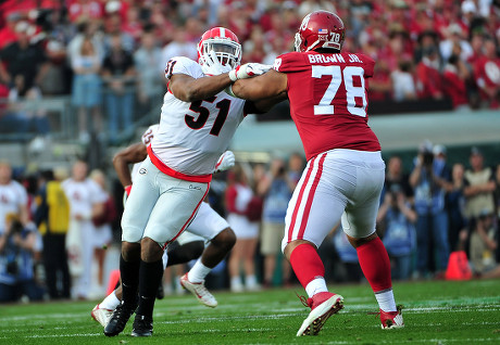 Georgia Bulldogs Safety Dominick Sanders 24 Editorial Stock Photo ...