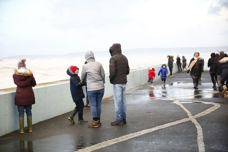 First Storms 2018 Hit North Devon Editorial Stock Photo - Stock Image ...